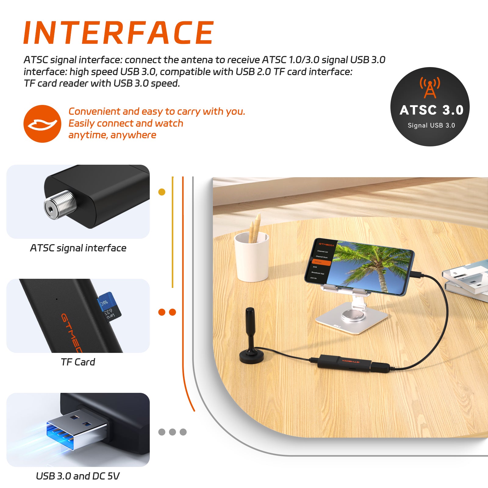 GTMEDIA HDTV MATE ATSC 3.0 Tuner Stick