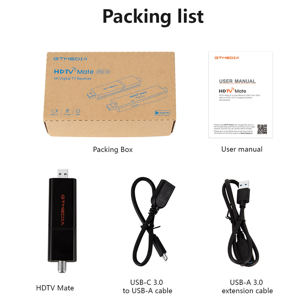 GTMEDIA HDTV MATE ATSC 3.0 Tuner Stick